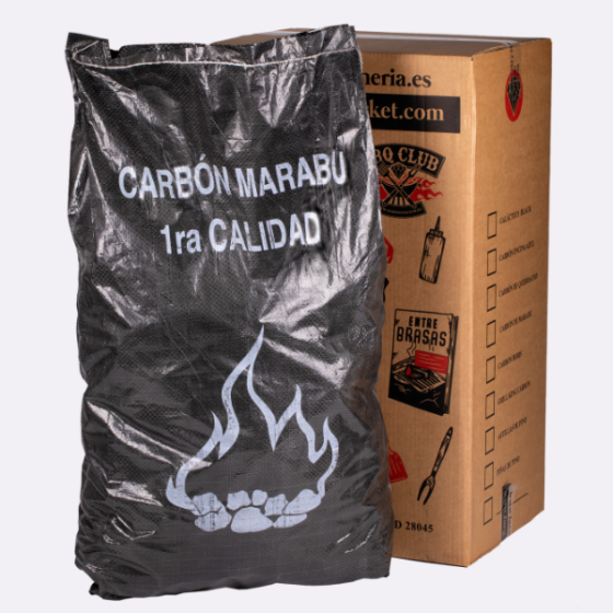 Carbón de Marabú cubano, 1era calidad